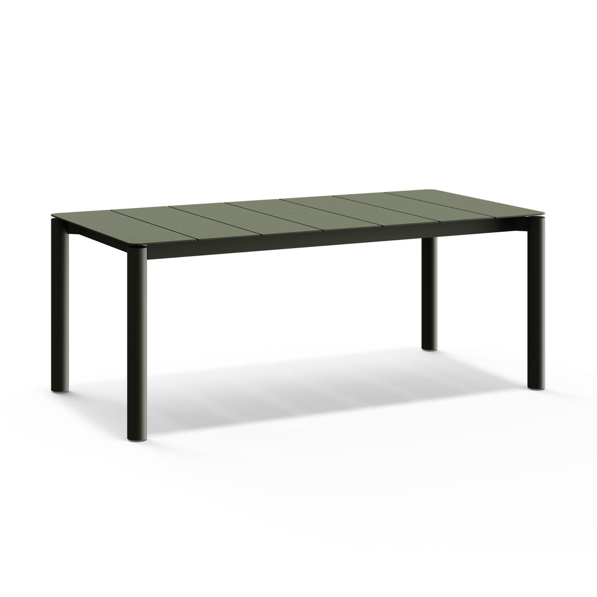 Bandwidth Outdoor Dining Table | Slatted Aluminum Table | Neighbor