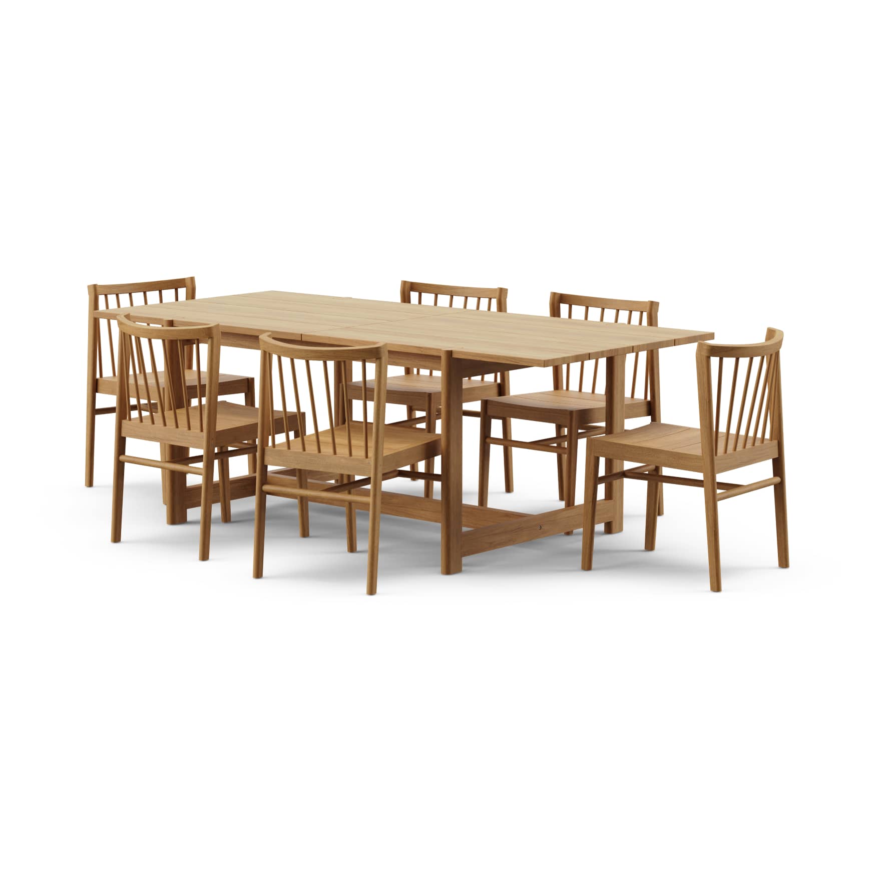 Felloe Dining Set - Teak Outdoor Dining Table & Chairs | Neighbor