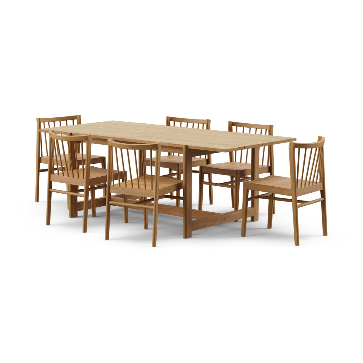 Felloe Dining Set - Teak Outdoor Dining Table & Chairs | Neighbor