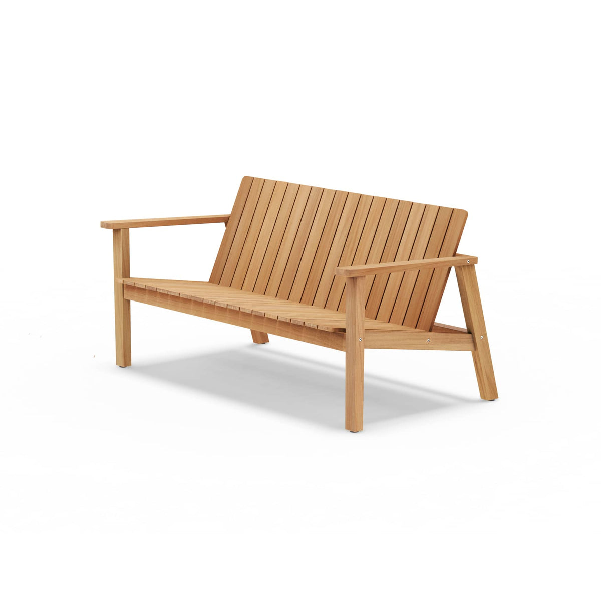 Low Bench: Teak Adirondack Patio Bench | Neighbor