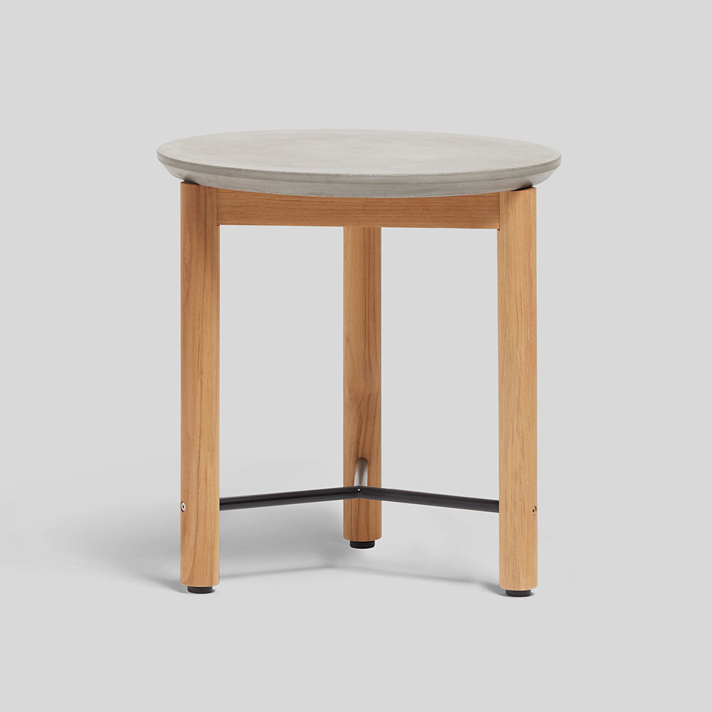 A Modern Concrete-Topped Outdoor Side Table | Neighbor